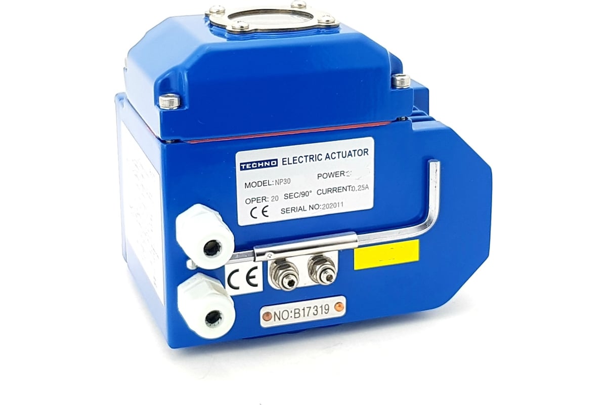 Электропривод запорной арматуры TECHNO NP30-DF/230V 0-90, 30Nm, ON/OFF ...