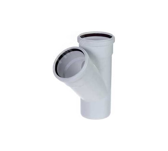 Тройник VALFEX 45 градусов, 110-110, внутренняя канализация 22110110 - выгодная цена, отзывы ...