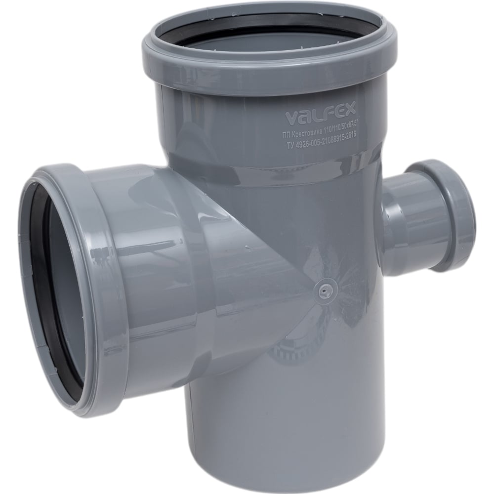 Крестовина VALFEX 110/110/50x87.5, внутренняя канализация 27211115 - выгодная цена, отзывы ...