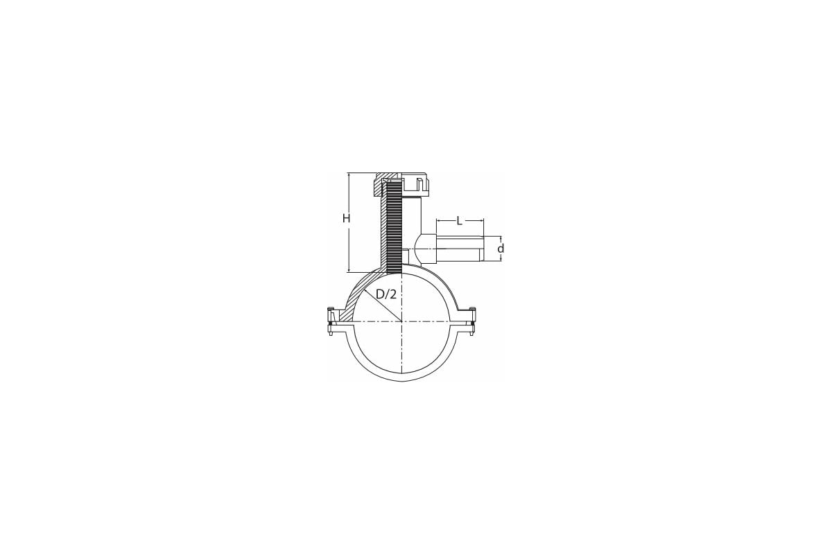Электросварная седелка TEGA с фрезой d. 225x25 SDR 11 1803079 ...