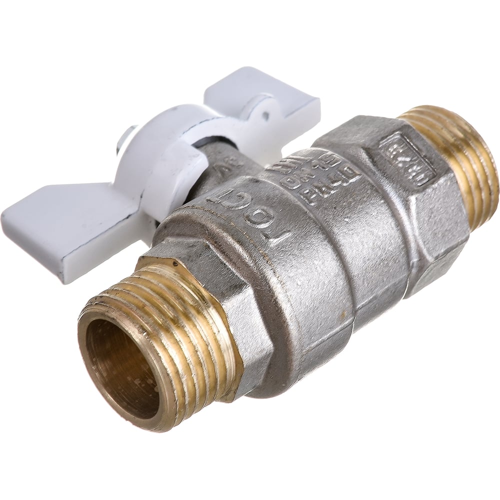Шаровой кран LD PRIDE 1/2'' нар/нар бабочка, белая 544682 - выгодная ...