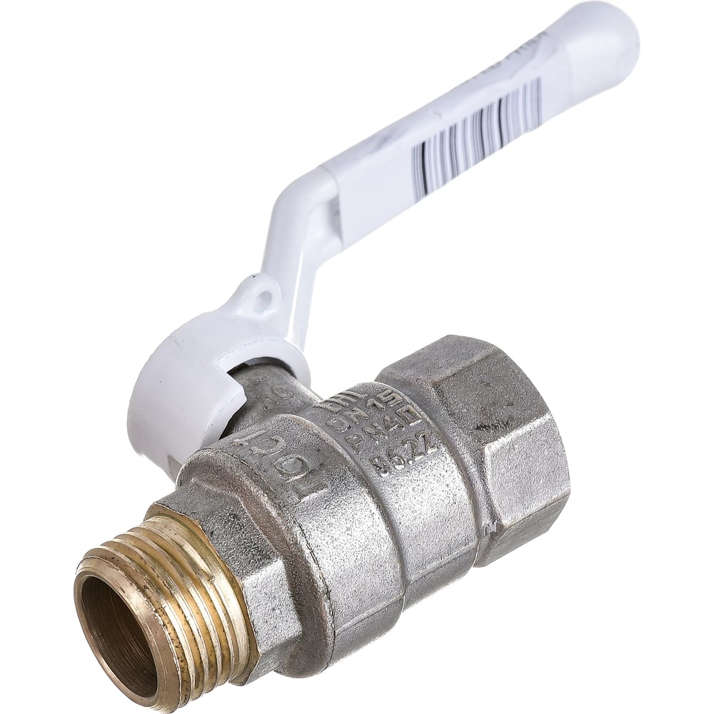 Шаровой кран LD PRIDE 1/2'' вн/нар рукоятка, белый 544498 - выгодная ...
