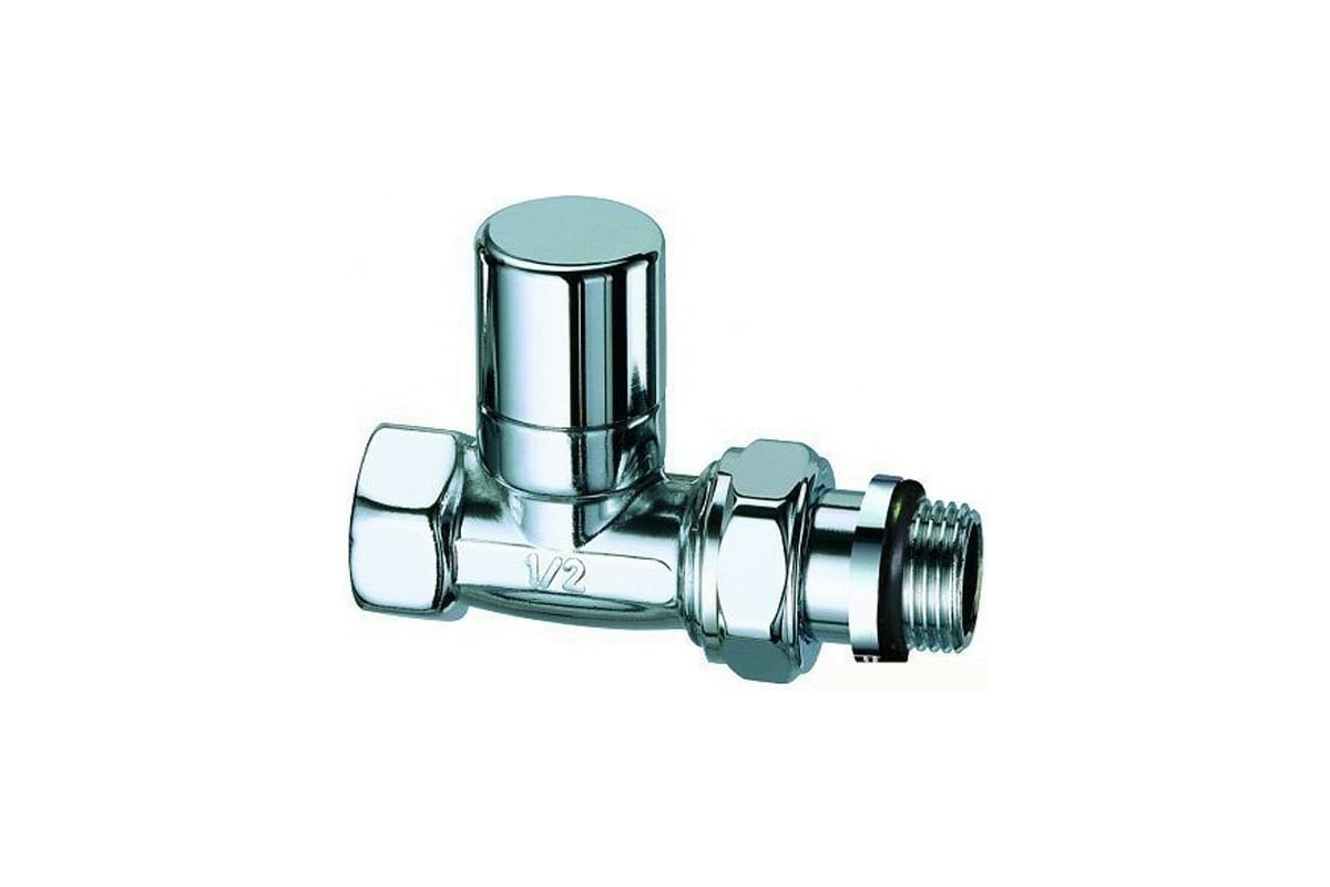 Запорный прямой вентиль FAR 1/2"ВР, серебро, EPDM FL 0245 12P ...