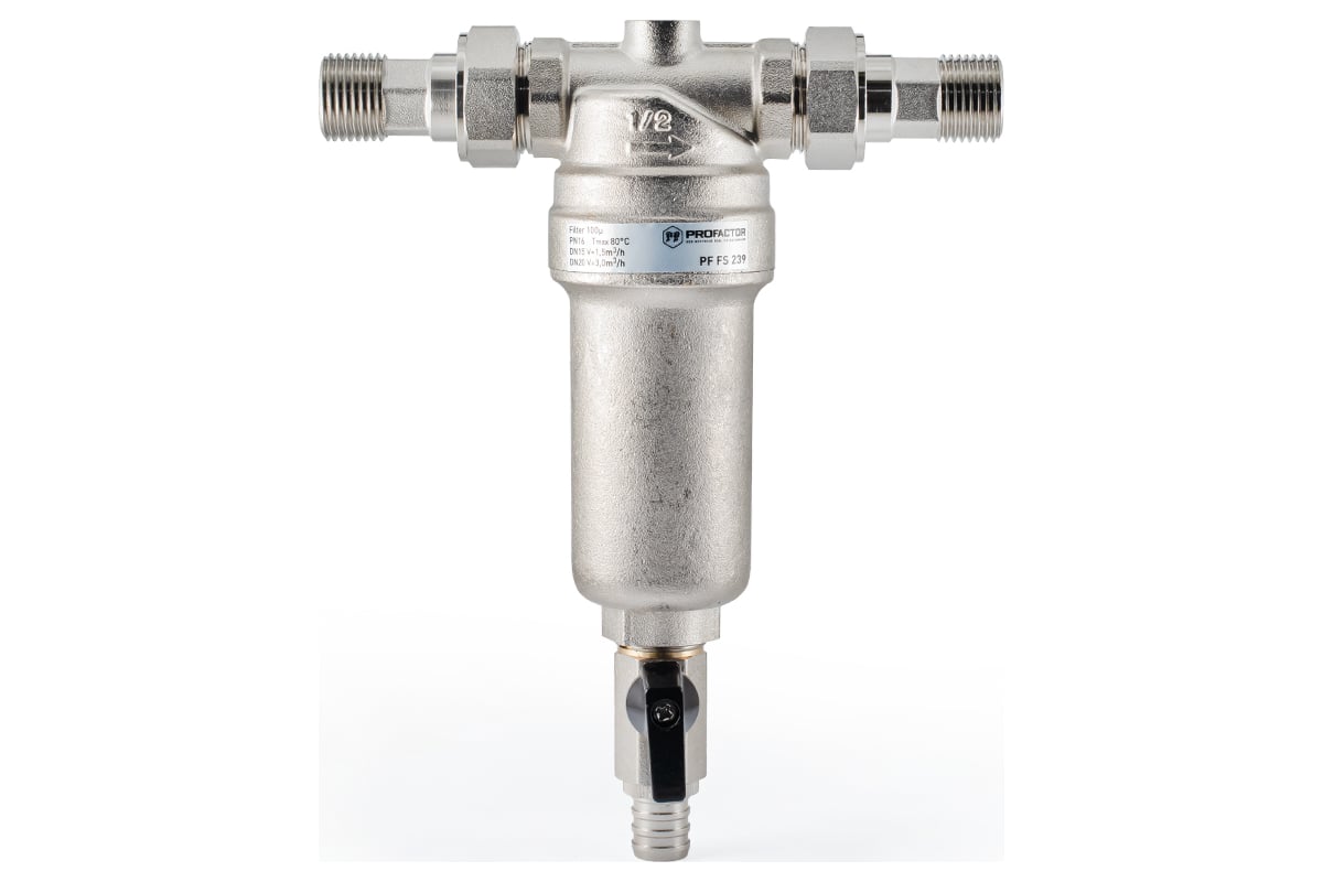 Фильтр промывной для горячей воды PROFACTOR 1/2" PF FS 239 - выгодная ...