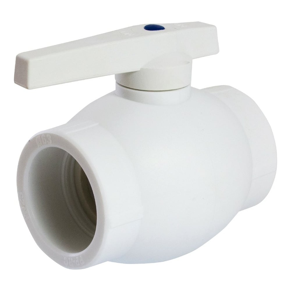 Шаровой кран EVER PLAST 63 ручка PP-R БЕЛЫЙ Россия 543246 - выгодная цена, отзывы ...