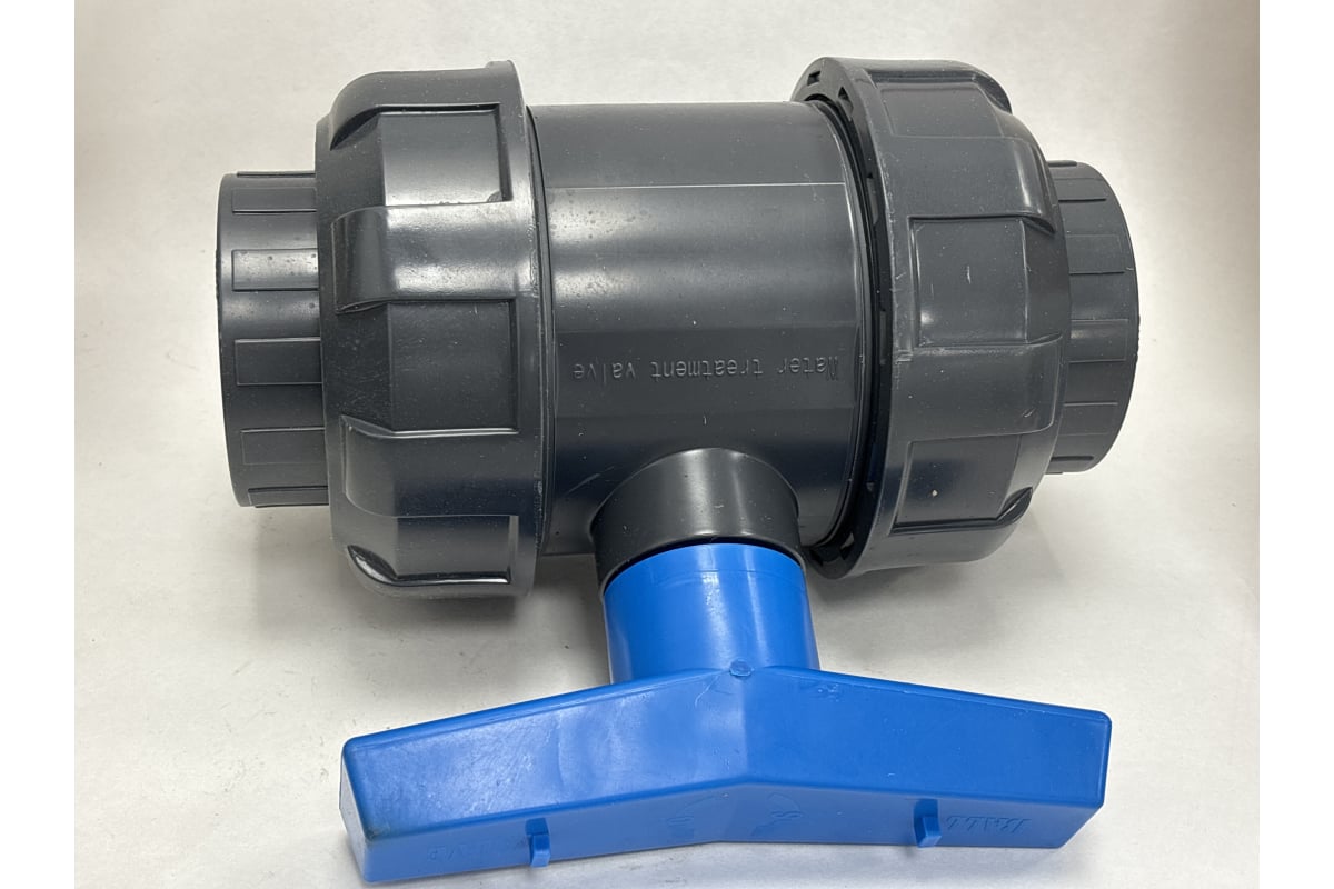 Шаровой кран НПВХ общего применения AQUAVIVA DN 75 мм, с муфтовым ...