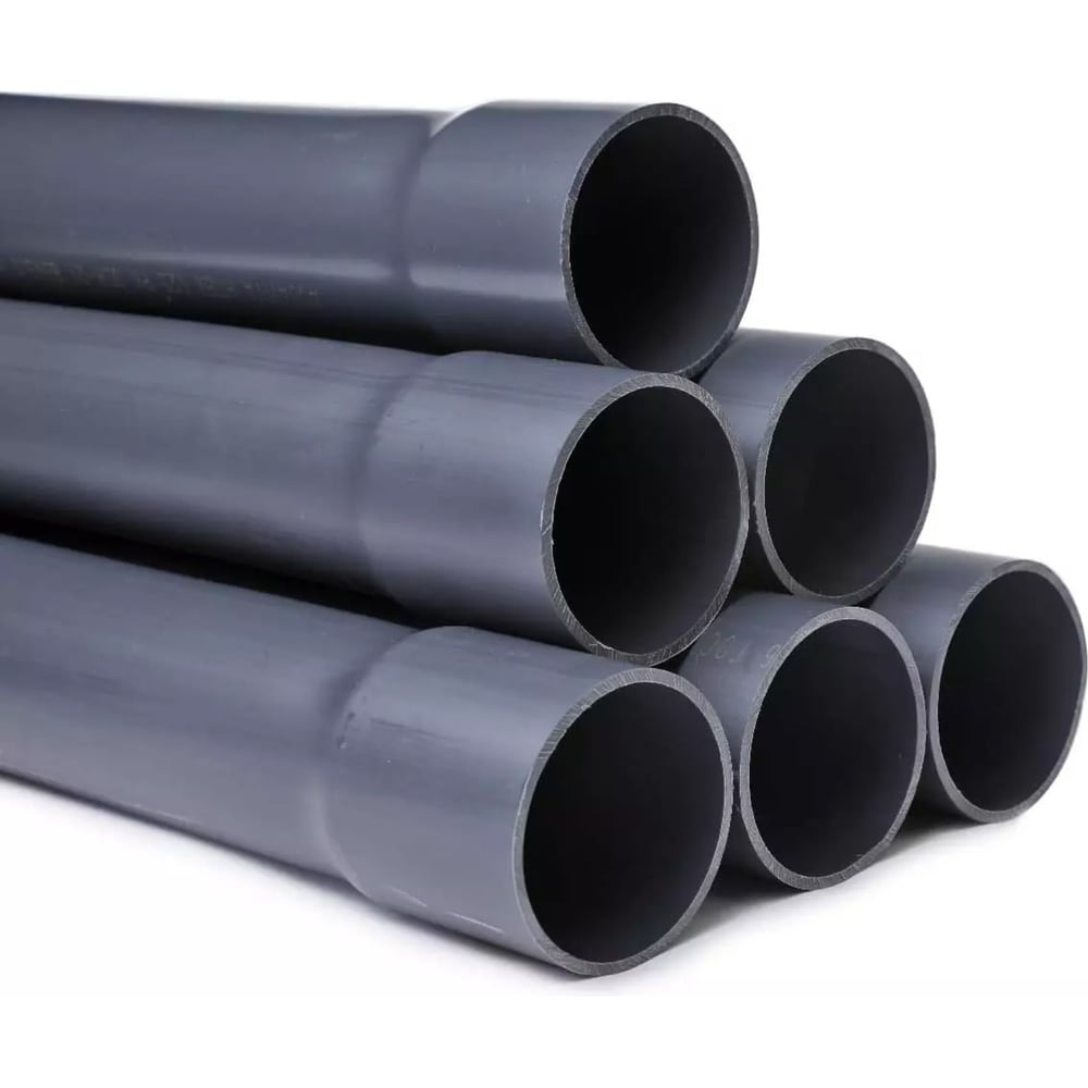 Напорная клеевая труба НПВХ (PVC-U) AQUAVIVA 63x4.7x3000 PN16 с ...