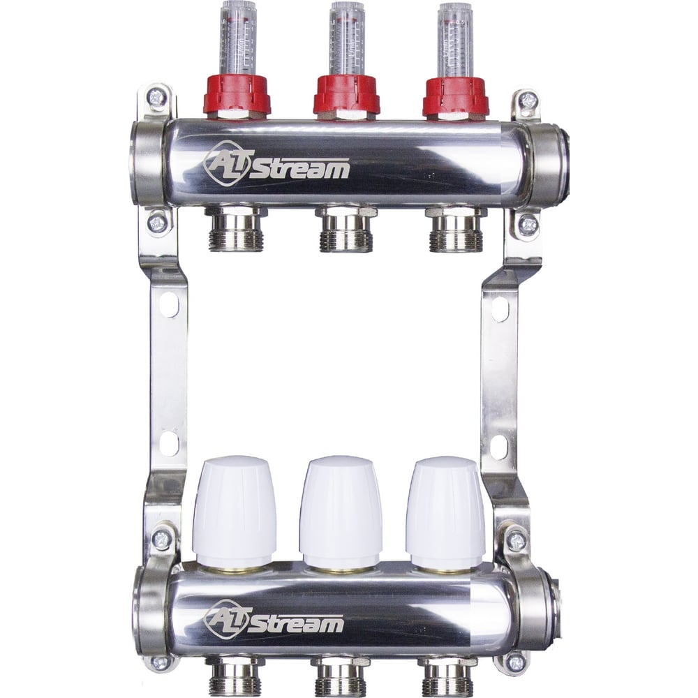 Коллекторная группа с расходомерами из нержавеющей стали Altstream 1"х3 ...
