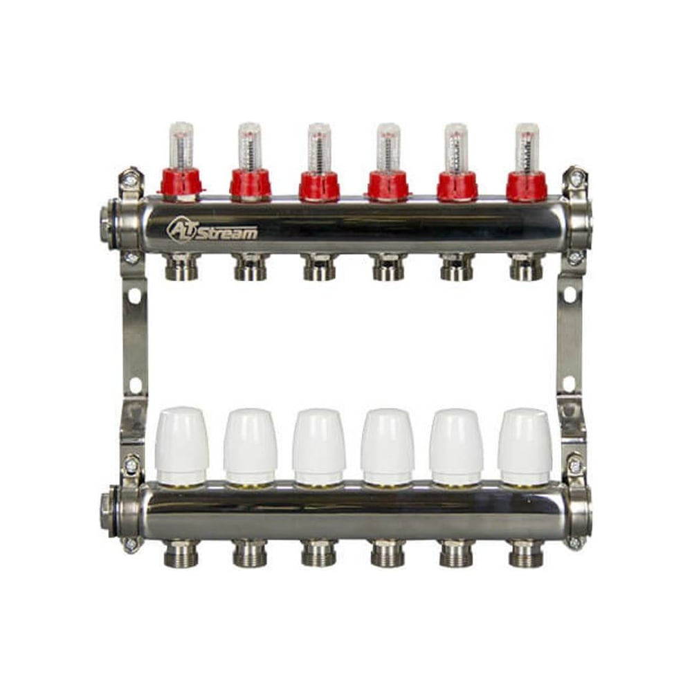Коллекторная группа с расходомерами из нержавеющей стали Altstream 1"х3 ...
