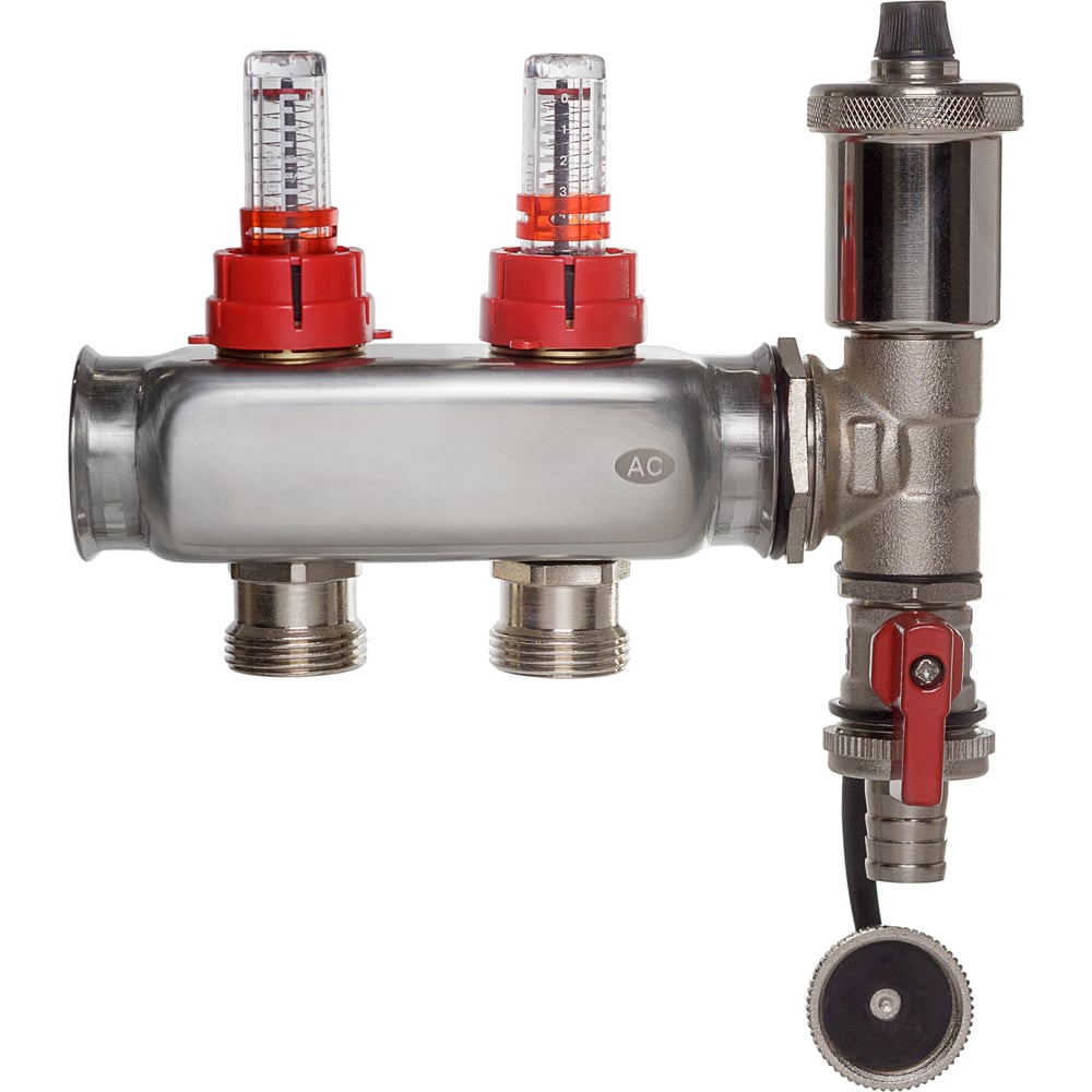 Коллектор COLSYS p887 2 выхода с расходомерами, автоматическим ...