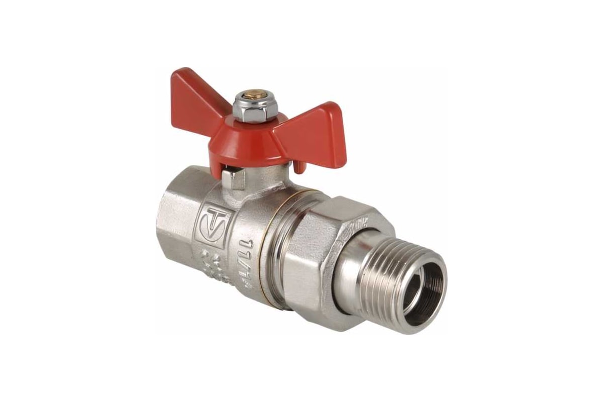 Шаровой кран с полусгоном Valtec BASE 3/4" внутренняя-наружная VT.227.N.05 - выгодная цена ...