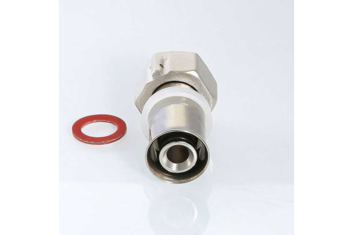 Соединитель, пресс с накидной гайкой 20х3/4 Valtec VTm.222.N.002005 ...