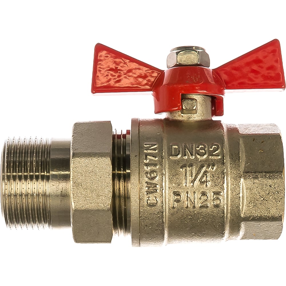 Шаровой кран с полусгоном 1-1/4 вн.-нар. Valtec BASE VT.227.N.07 - выгодная цена, отзывы ...