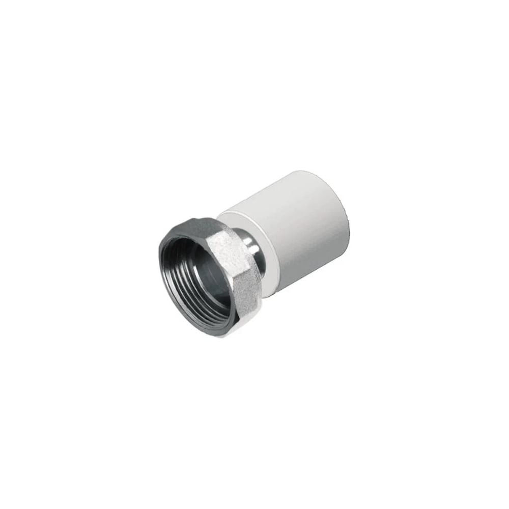 Муфта с накидной гайкой Политэк 20x1/2" pprc (белые) 9888202012 ...