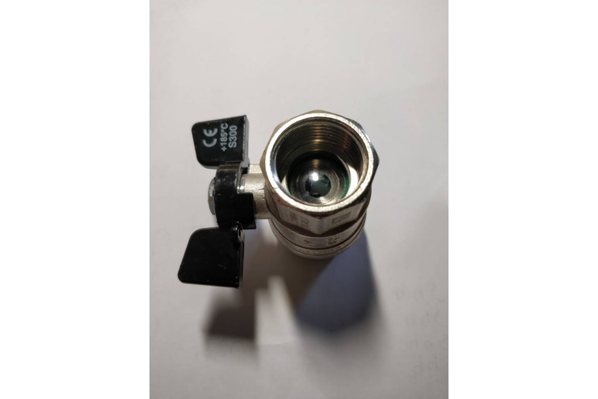 Кран Американка Н/В Ду-20 /3/4" Бабочка черная Bugatti OREGON 03220075 ...