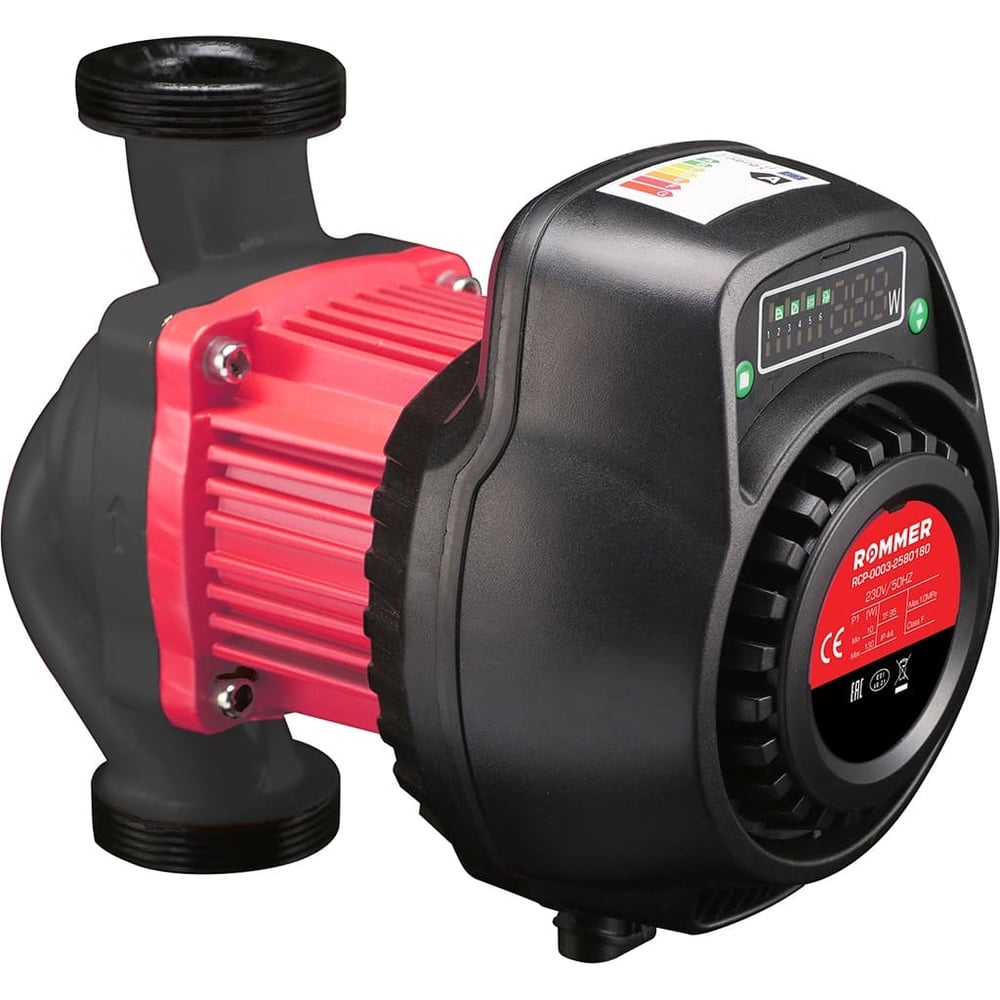 Циркуляционный насос ROMMER er 25/80-180 RCP-0003-2580180 с гайками RG0091LAN2NBME - выгодная ...