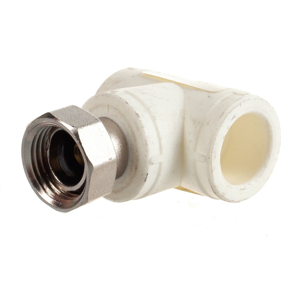 Тройник с накидной гайкой PRO AQUA PP-R белый 20 мм 1/2" PA29108b ...