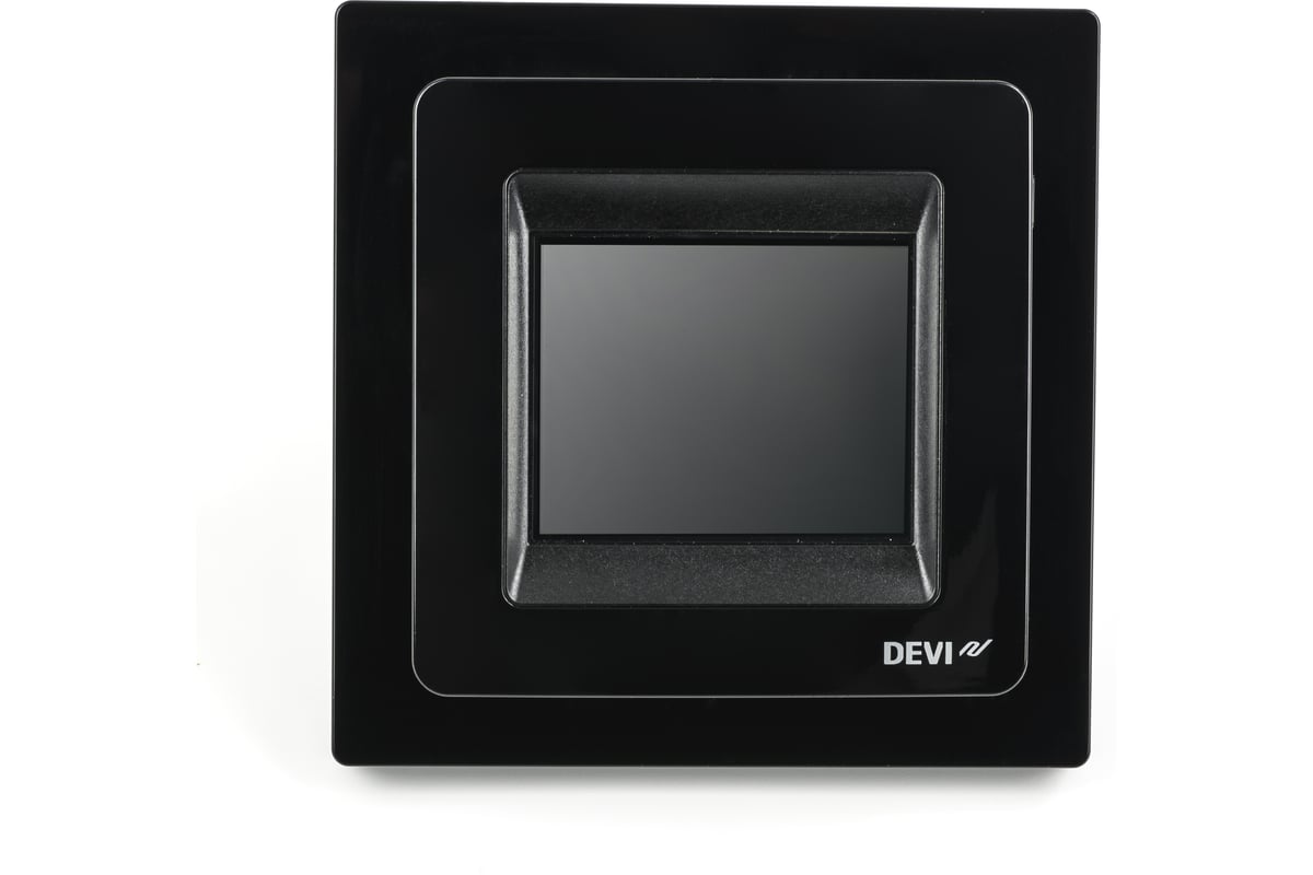 Терморегулятор DEVIreg™ Touch с комбинацией датчиков, черный, 16А DEVI 140F1069 - выгодная цена ...