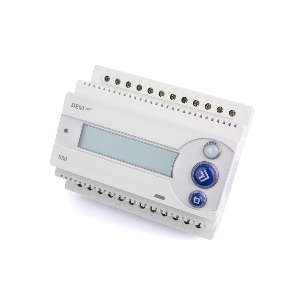 Терморегулятор DEVIreg™ D-850 IV на шину DIN, с источником питания 24 В DEVI 140F1084 - выгодная ...