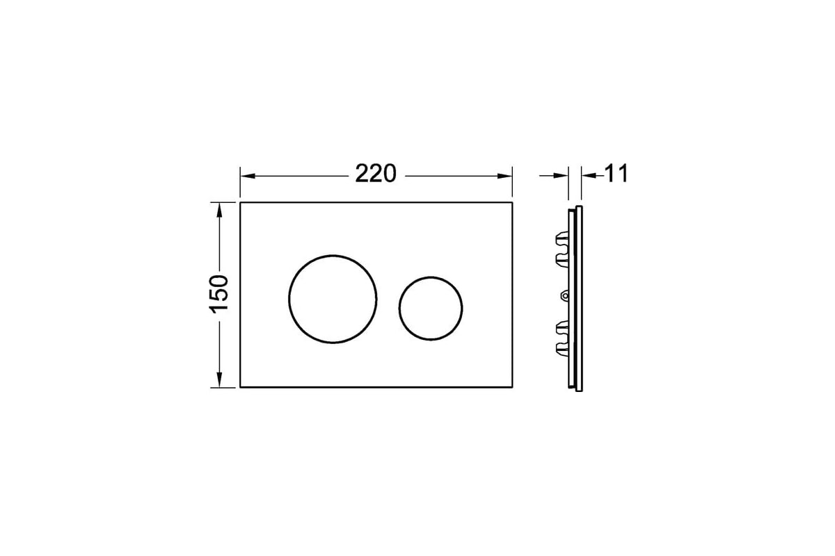 Лицевая панель TECE TECEloop для панели смыва унитаза 9240671 - выгодная цена, отзывы ...