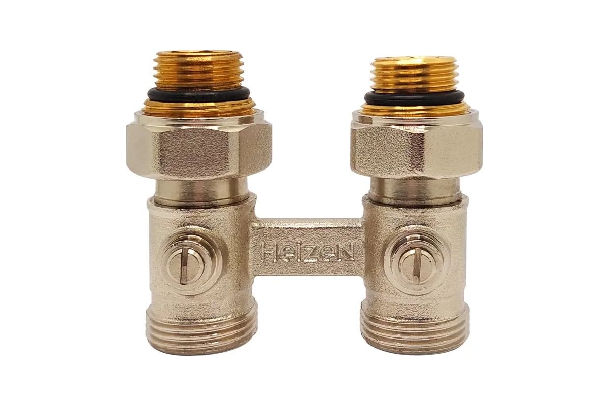 Н-образный клапан Heizen без байпаса, + adapter ek 3/4" x1/2", прямой ...