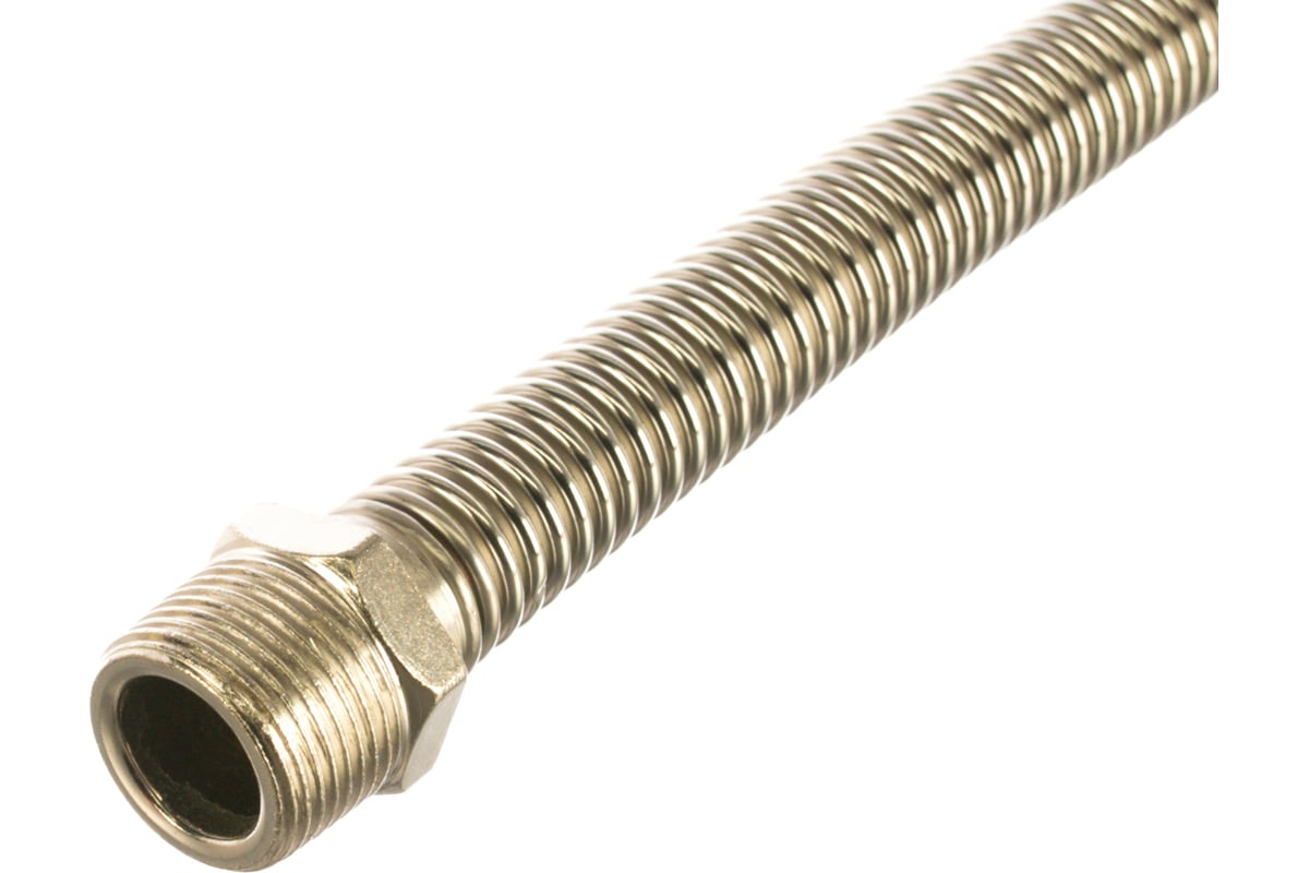 Подводка для газа СТМ ГАЗ сильфонная, 3/4", гайка-штуцер, 120 см ...