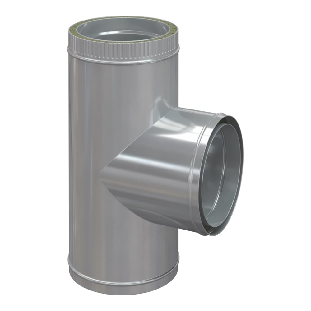 Тройник изолированный 90 градусов (200/250х0.8/0.5 мм; AISI 304 ...