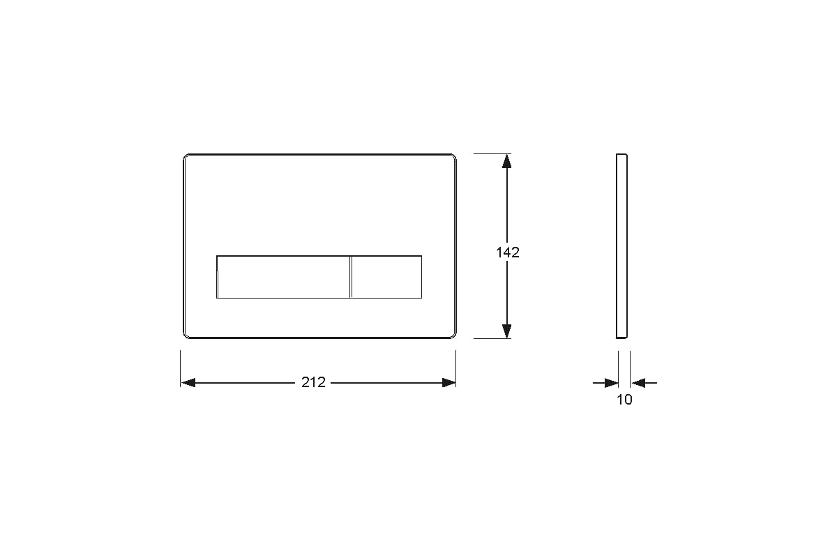 Клавиша смыва для унитаза MEPA Orbit нержавеющая сталь 421825 ...