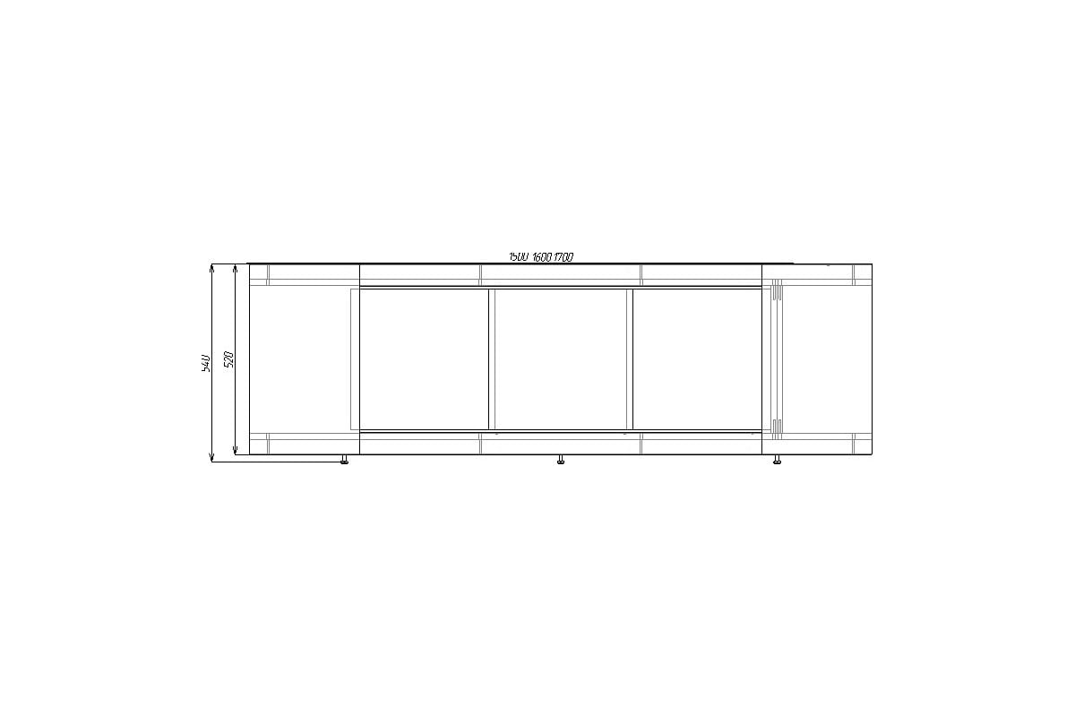 Экран под ванну Mixline МДФ купе 1600 мм., белый ВИД 1 526543 ...