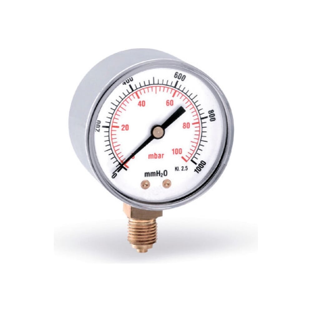 Манометр для газа вертикальный Watts100-1/2- 60мбар F+R260 10022247 ...