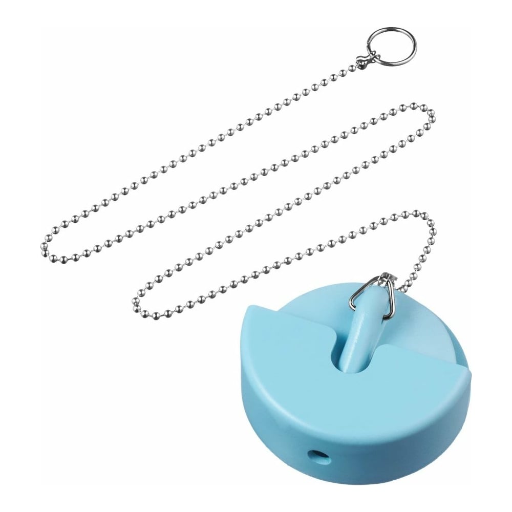 Набор: голубой держатель для пробки, пробка с латунной цепочкой ...