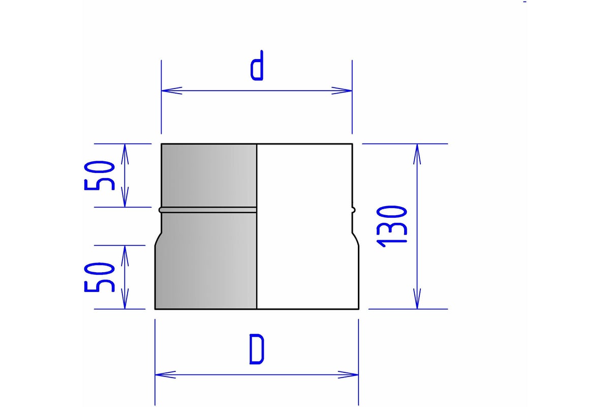 Переход ФЕНИКС Дымоходы 1ПР 115, 430 1.0, 120, мама-мама 000043994 - выгодная цена, отзывы ...