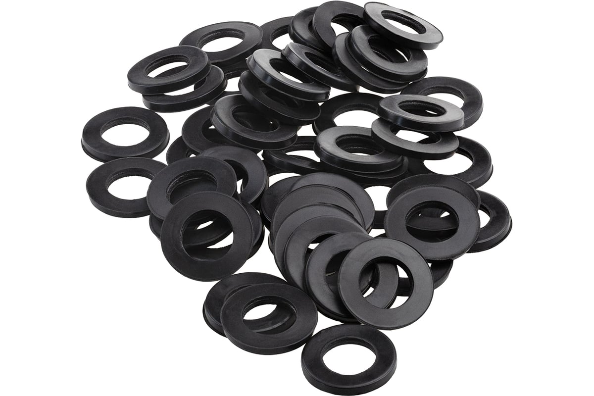 Резиновая прокладка для гибкой подводки MasterProf 1/2", 50 шт ИС ...