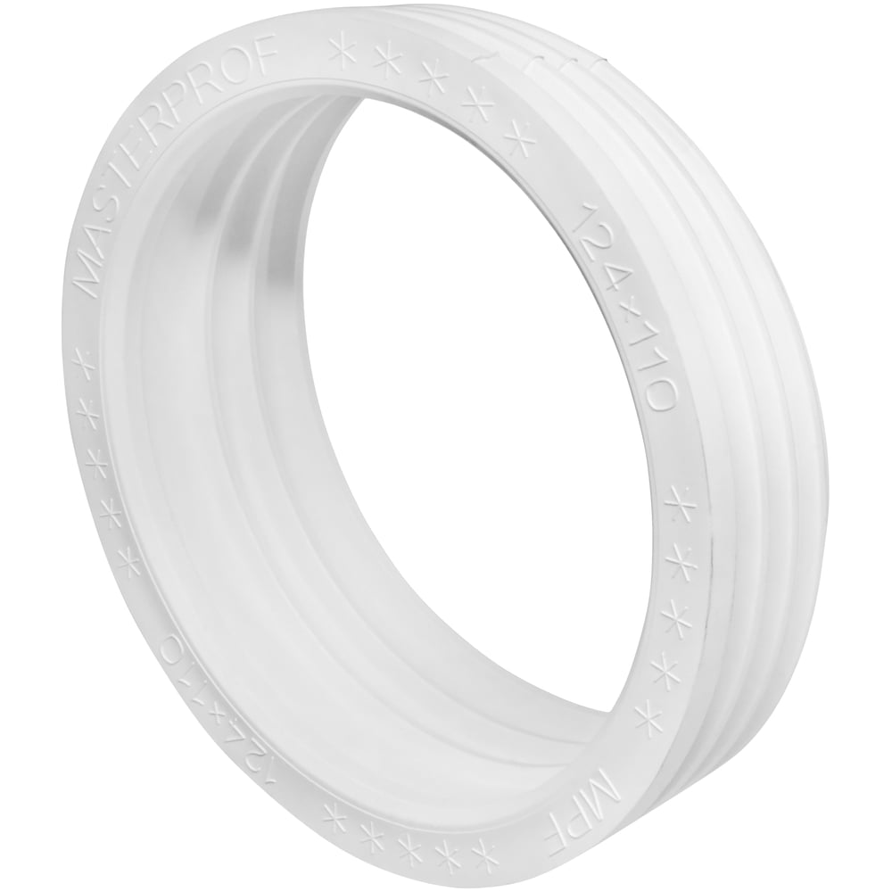 Сантехническая манжета для канализации MPF 124x110, белая, уплотнительная, переходная ИС.131682 ...