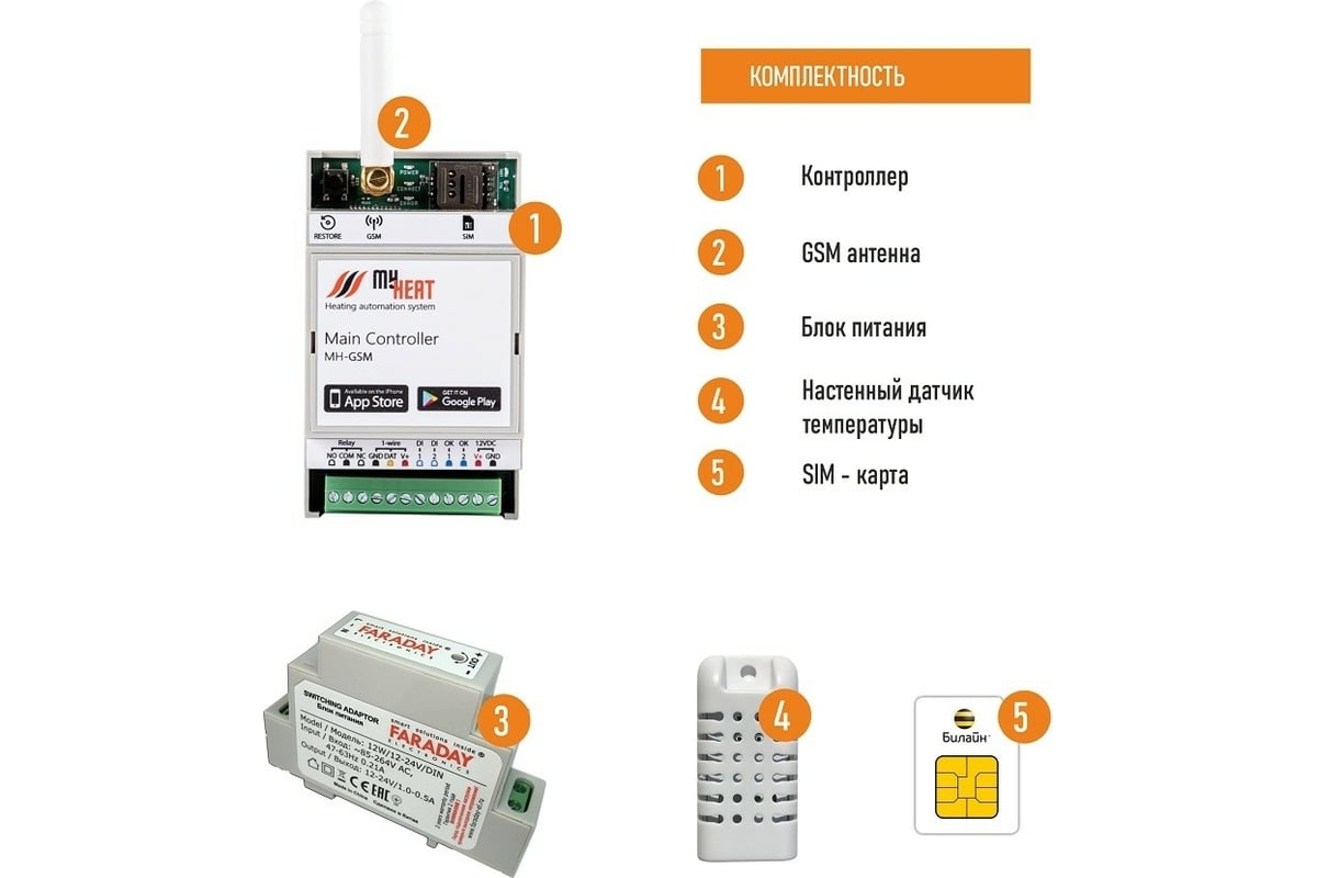 Контроллер MY HEAT GSM Эван 6282 - выгодная цена, отзывы ...