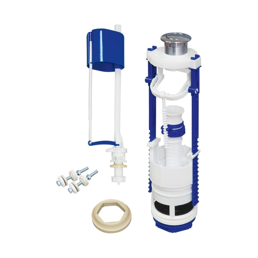 Арматура для бачка кнопочная, 1 режим, нижнее подключение MasterProf ИС.110567 - выгодная цена ...