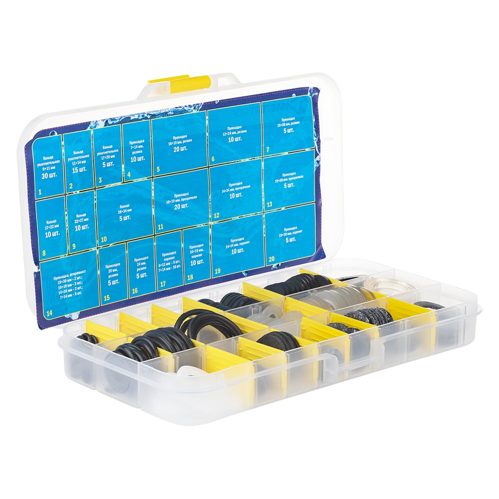 Набор прокладок для смесителя Сантехник № 4 MasterProf ИС.130851 - выгодная цена, отзывы ...