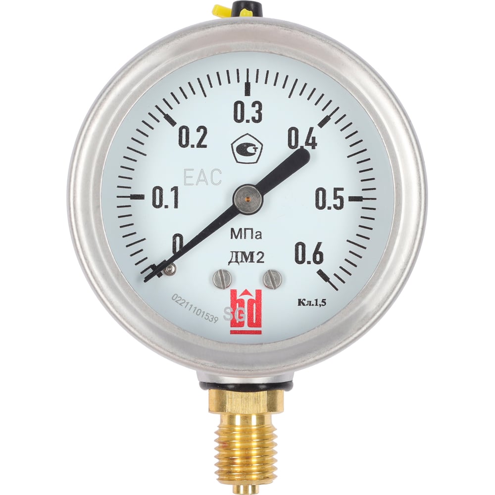 Манометр ДМ 2 063 Р (0-0.6) МПа, кл.1.5, М12x1.5 BD 1152100021 - выгодная цена, отзывы ...