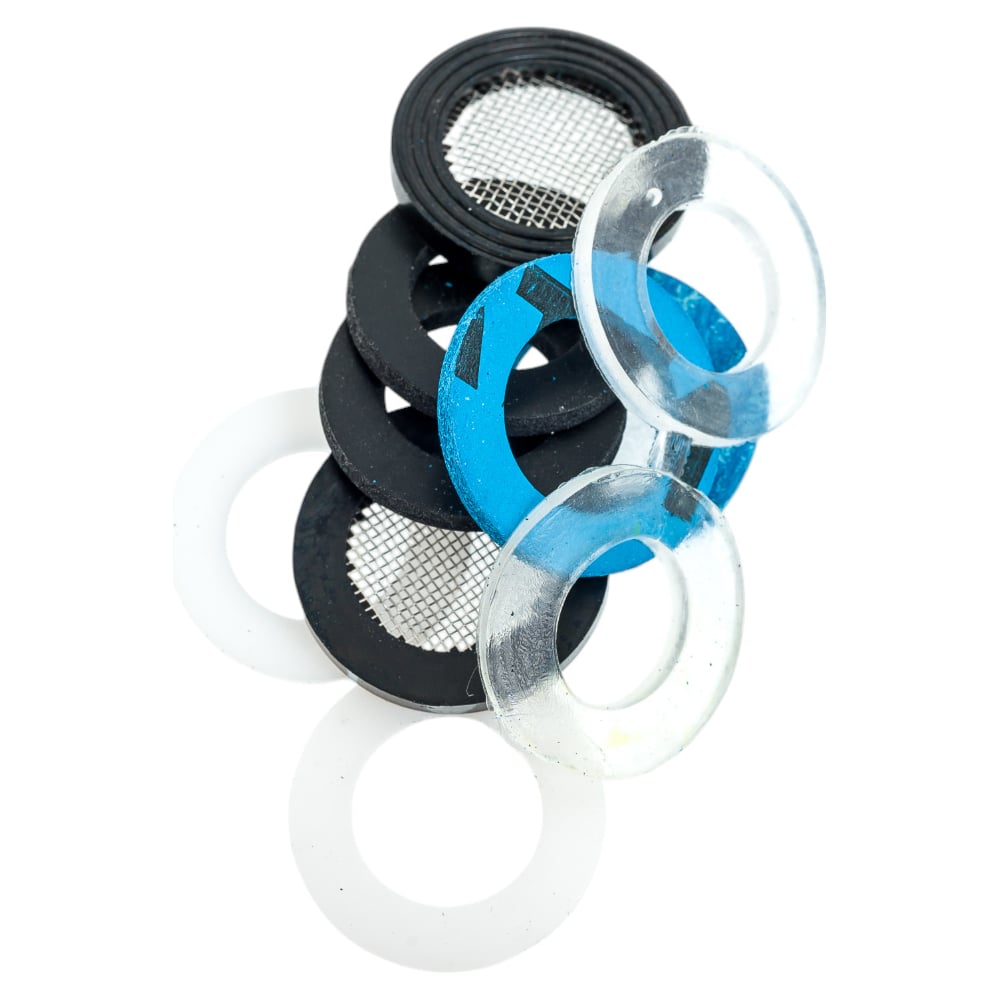 Набор сантехнических прокладок MasterProf 3/4", 10 шт, резина, пвх, фоторопласт, паронит ИС ...