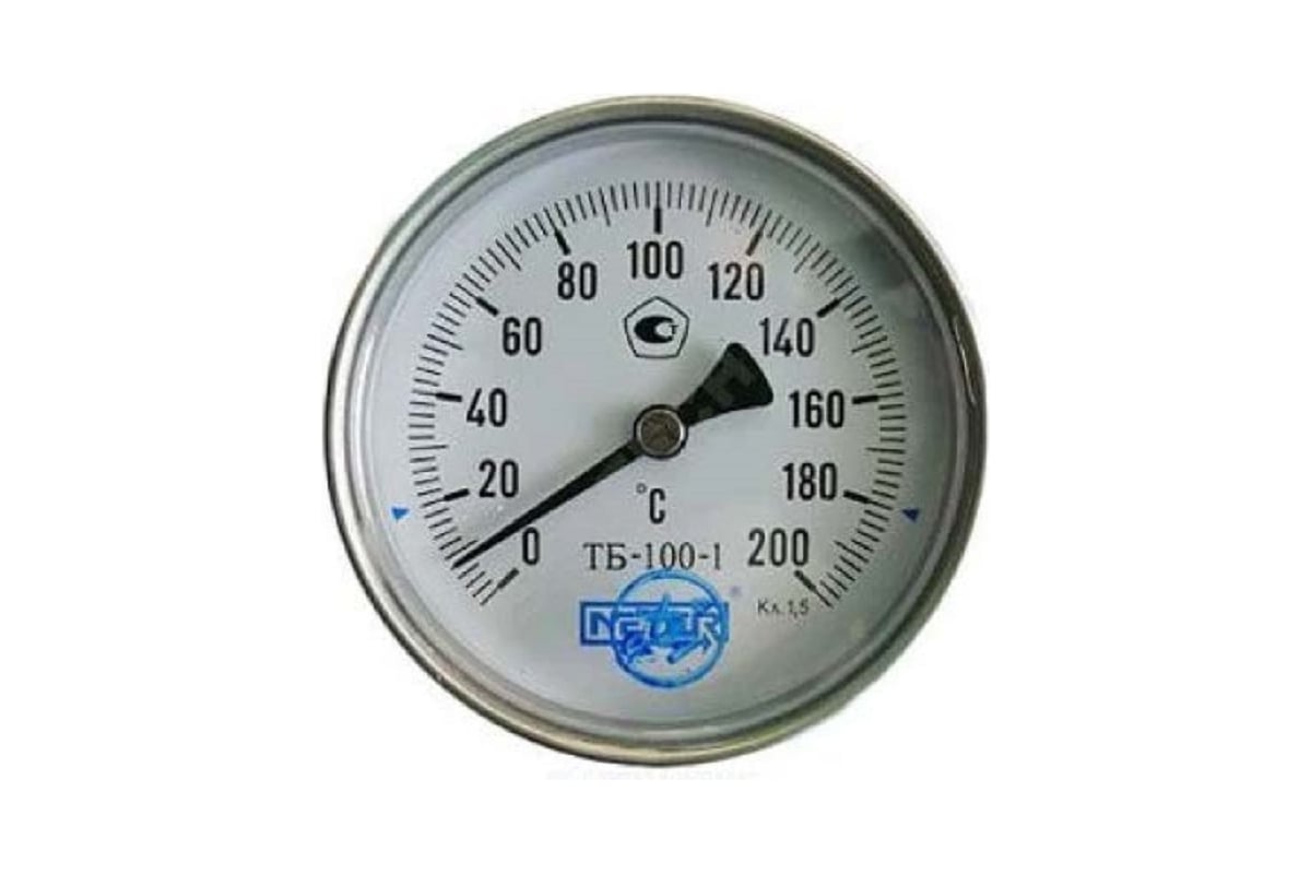 Термометр МЕТЕР ТБ-100-1 T = 0..160 С, L= 100 мм кл.1,5 (с латун ...