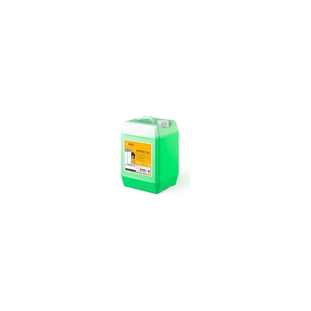 Теплоноситель пропиленгликоль (пищевой) GIBAX Ecofreeze -30 град, 10 кг ...