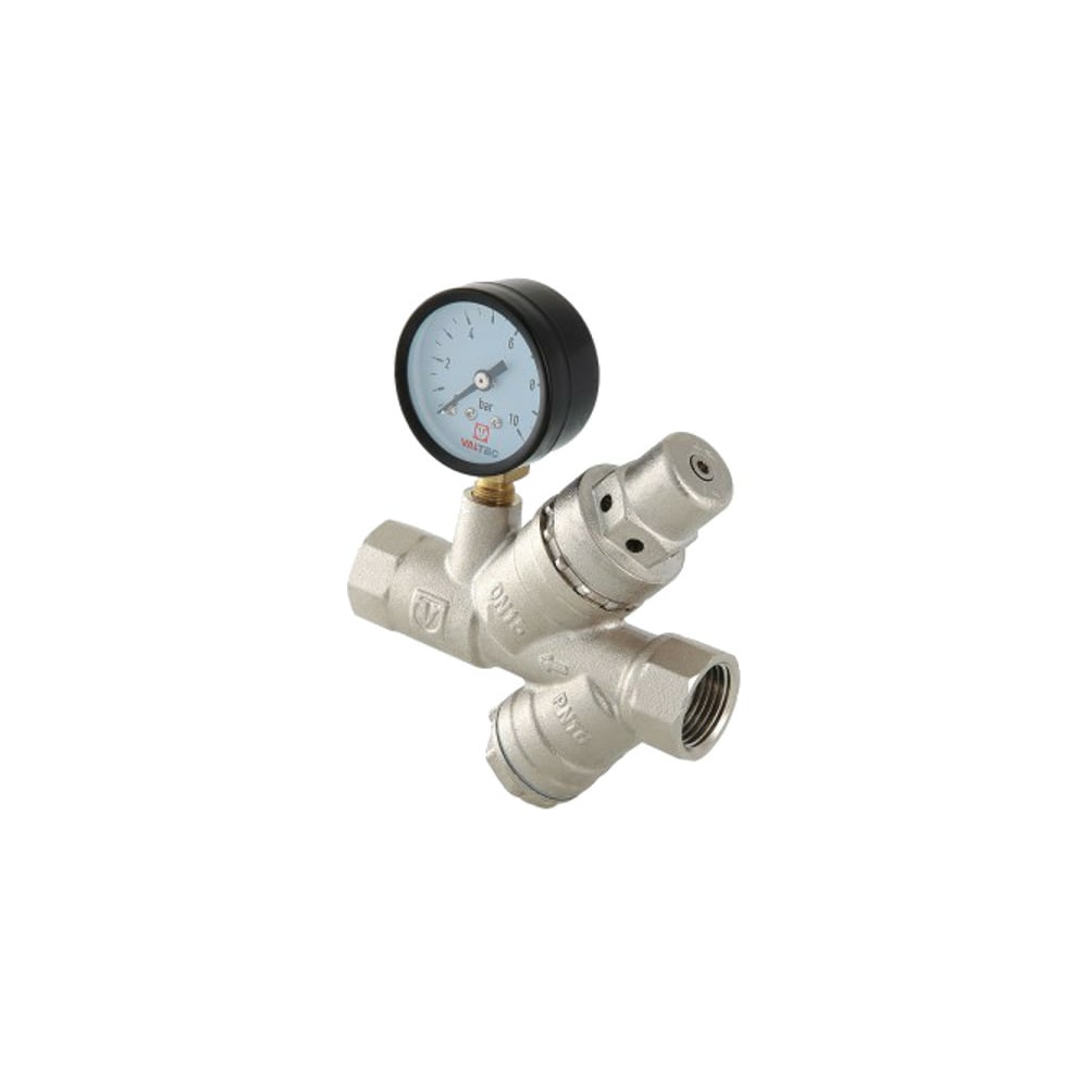 Подпиточный клапан с фильтром и манометром (1/2") Valtec VT.515.N.04 ...