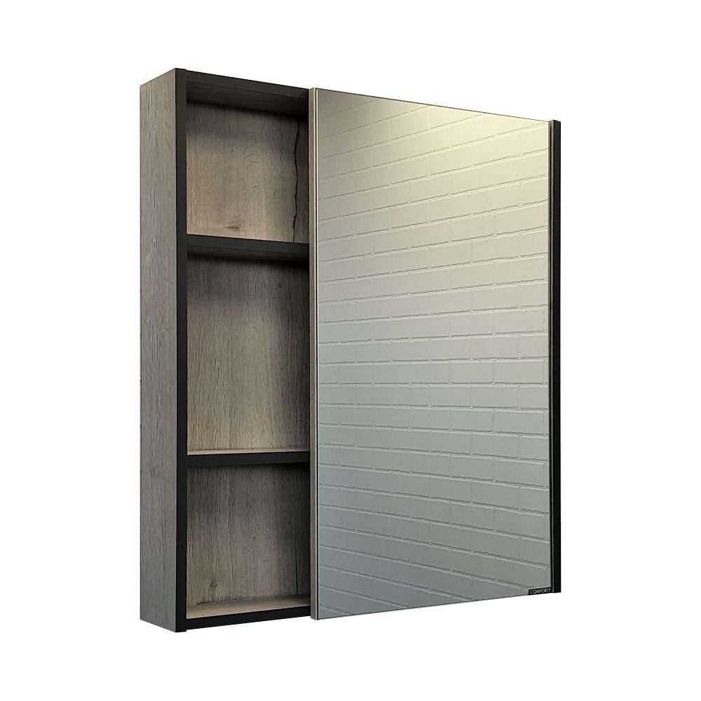Зеркало-шкаф Comforty "Вена-70" дуб дымчатый 00-00009272 - выгодная ...