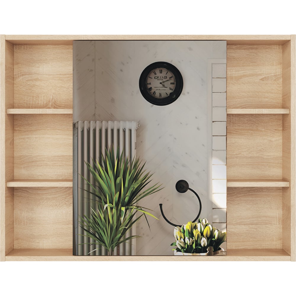 Зеркальный шкаф подвесной для ванной комнаты Sanstar инфинити 100 420.1-2.4.1.ТОС - выгодная ...