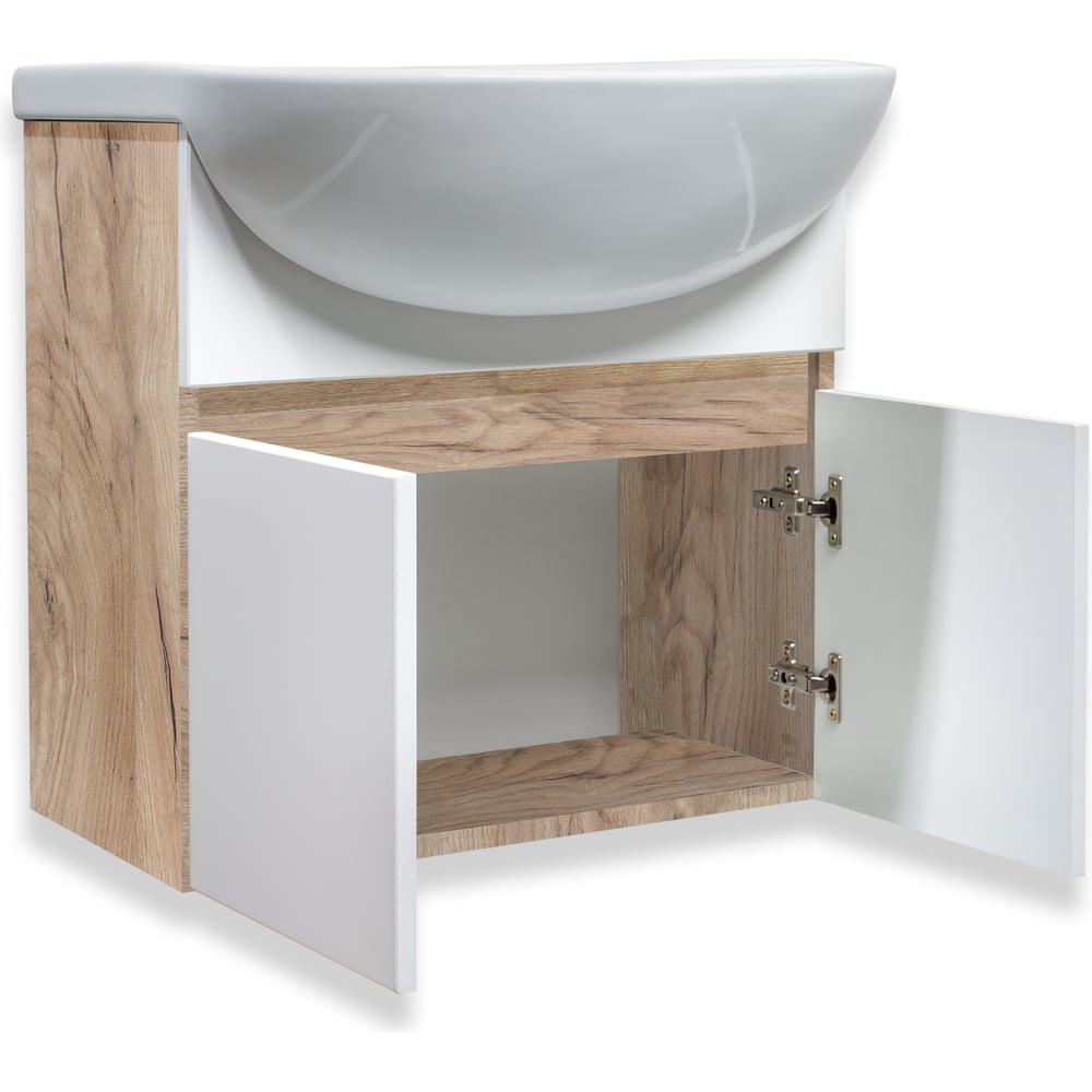 Тумба Runo Лада 50 подвесная крафтовый дуб 00-00001370 - выгодная цена ...