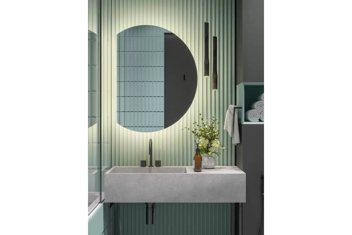 Шкаф зеркальный ALIAS Дольче 70x50 с теплой LED-подсветкой и взмахом руки shd705032 - выгодная ...