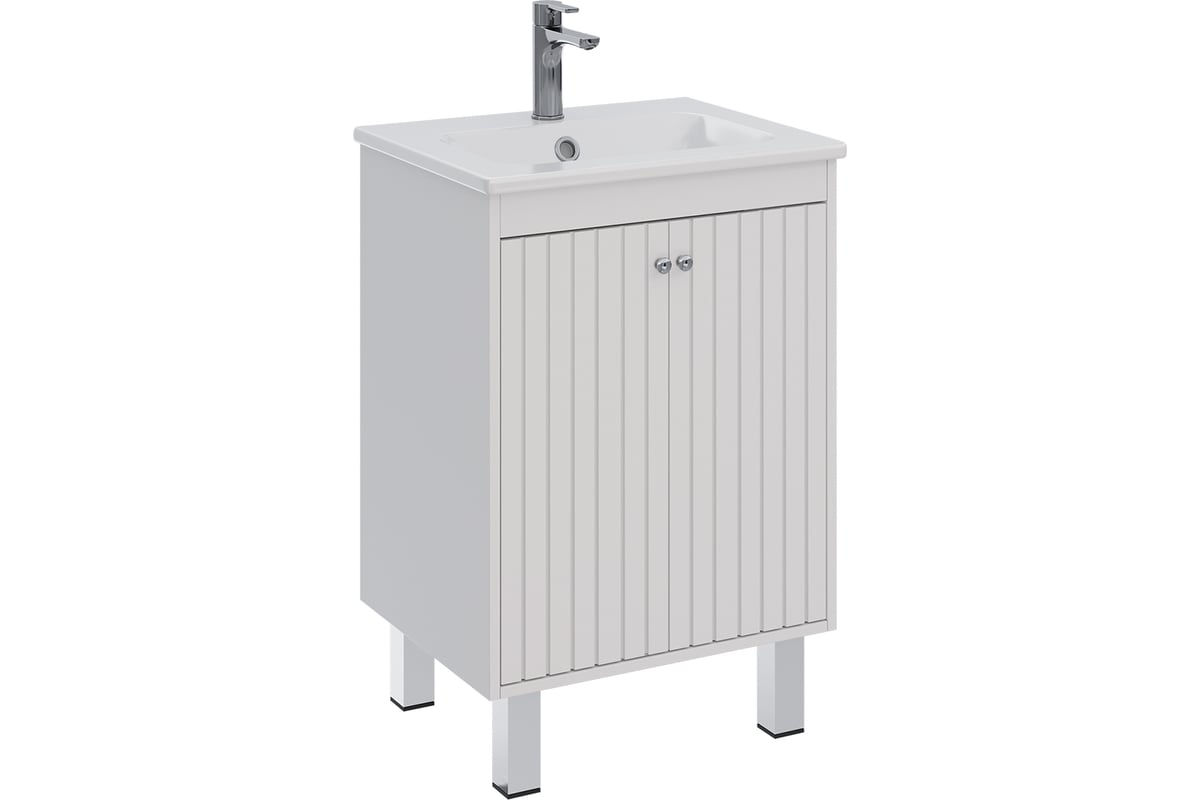 Тумба Lemark ROMANCE 60 см под 1 раковину, подвесная/напольная, 2-х дверная, цвет корпуса ...