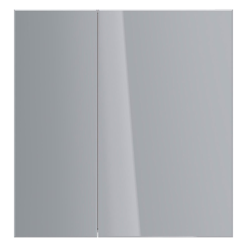 Шкаф зеркальный Lemark UNIVERSAL 80x80 см, 2-х дверный, цвет корпуса белый глянец LM80ZS-U ...