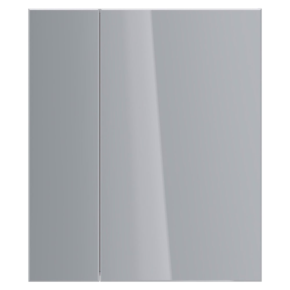 Шкаф зеркальный Lemark UNIVERSAL 70x80 см, 2-х дверный, цвет корпуса белый глянец LM70ZS-U ...