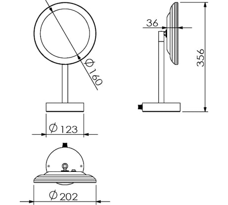 Косметические зеркала для макияжа для ванной комнаты - купить по низкой ...